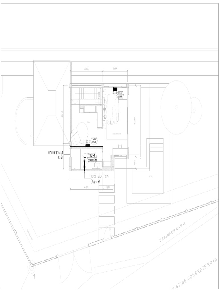 Mechanical Layout for 3 storey modern house | PDF