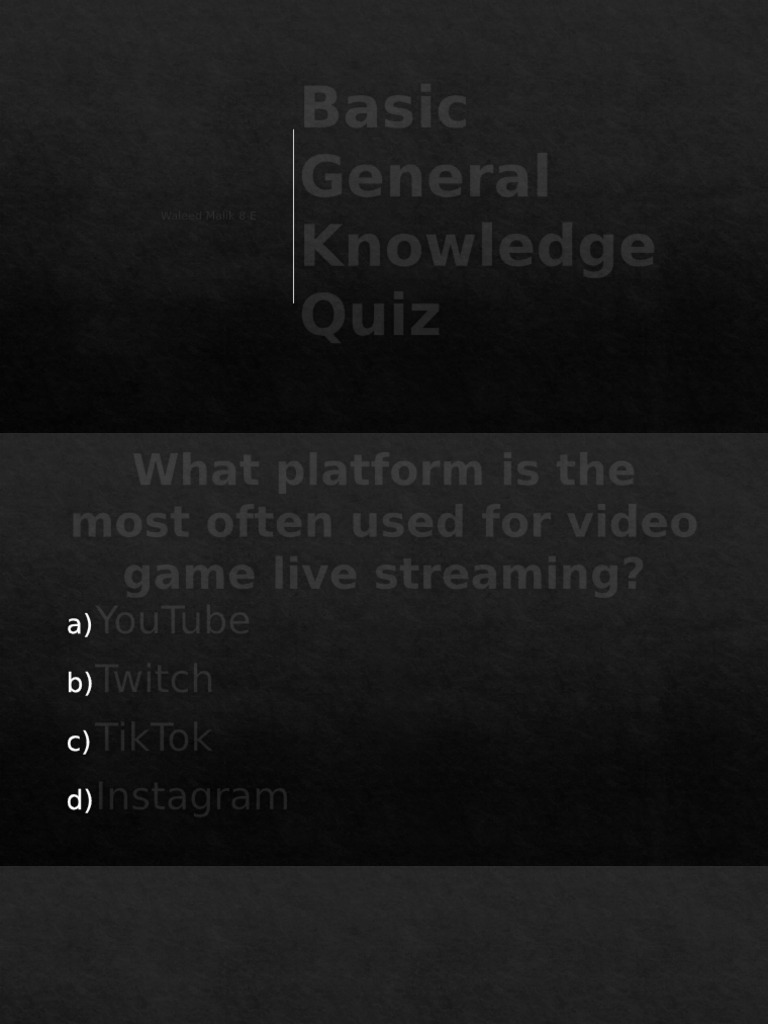 Basic General Knowledge | PDF