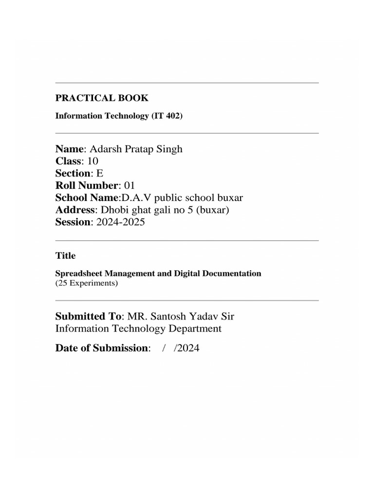 Computer practical | PDF