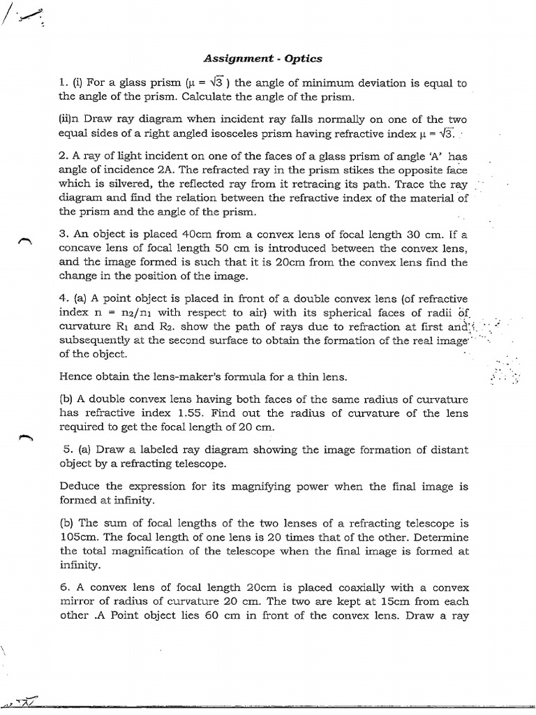 Assignmentoptics | PDF