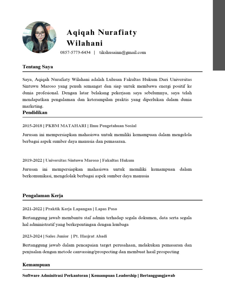 CV Digabungkan | PDF