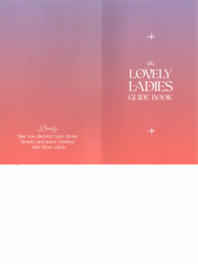 Lovely Ladies Guide Book | PDF