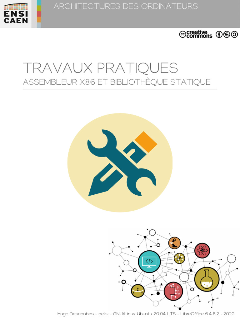 Arch TP 3 Assembleur x86 Et Bibliotheque Statique | PDF