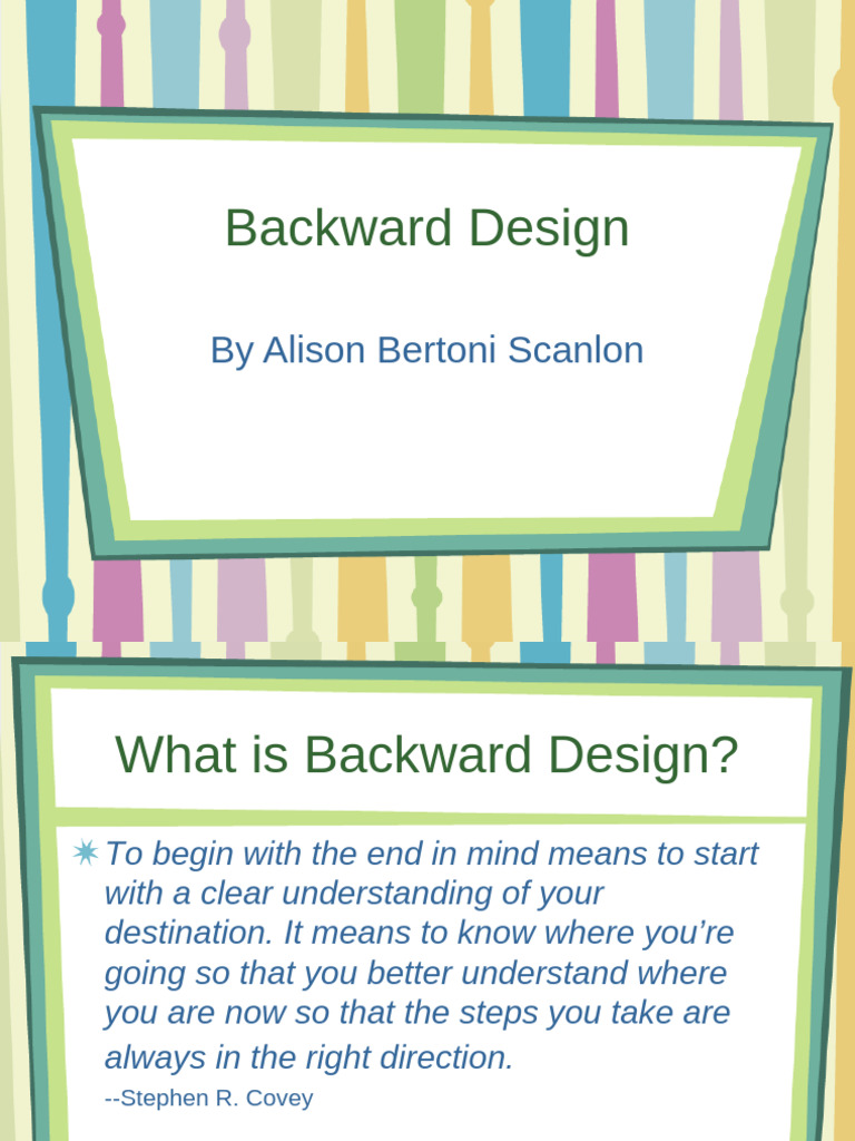 Backward Design | PDF