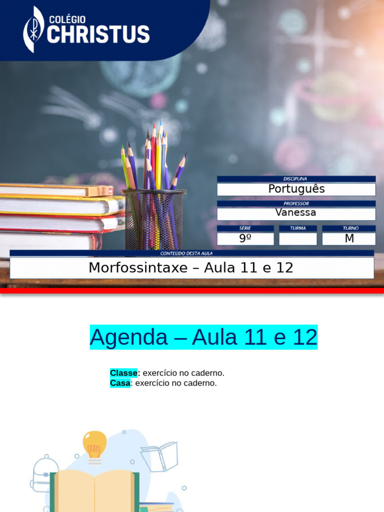 AULA 11 e 12 - Morfossintaxe | PDF
