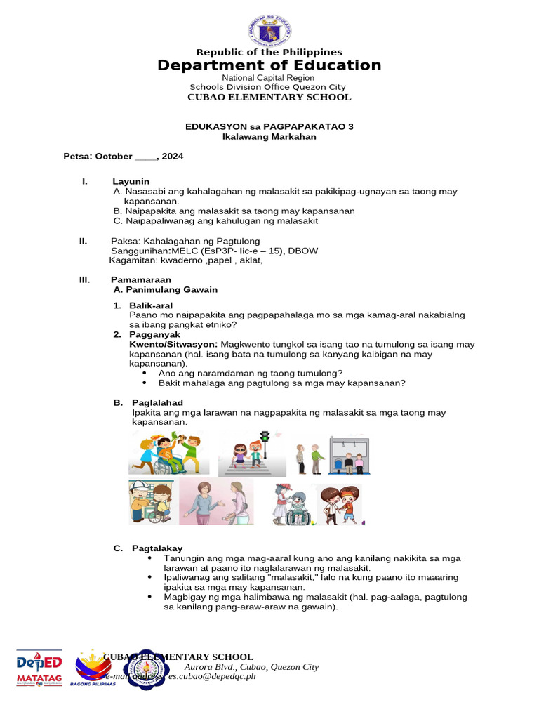Esp-Q2-Week 3-Day 1 | PDF