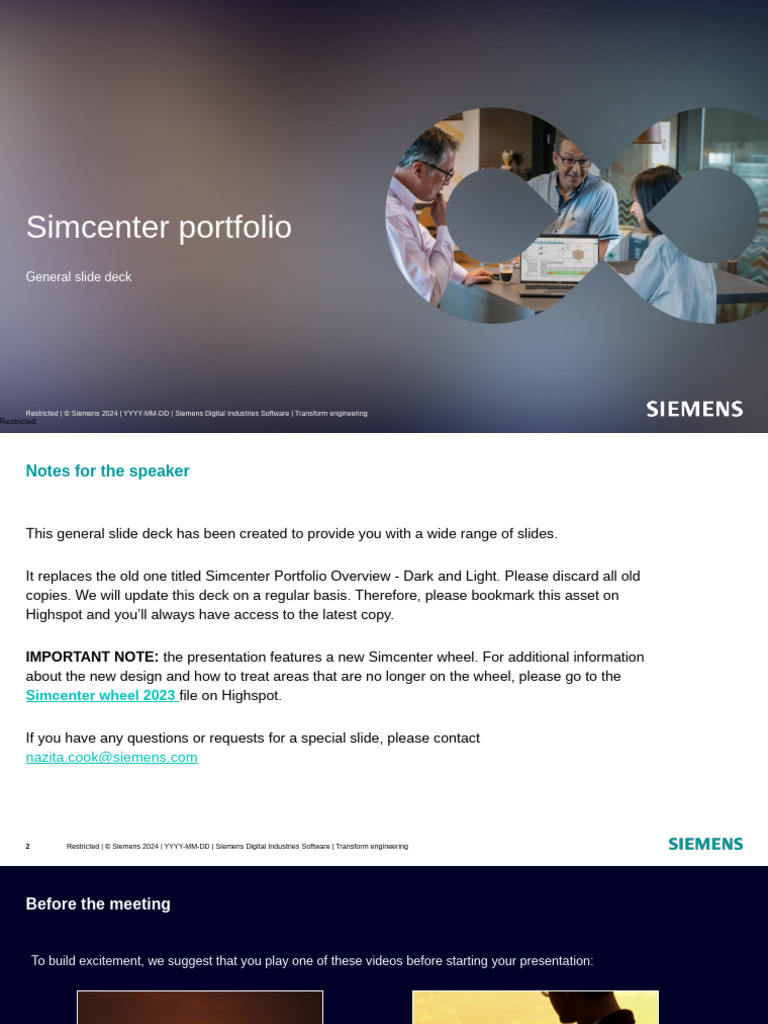 Simcenter Portfolio Overview - Presentation | PDF