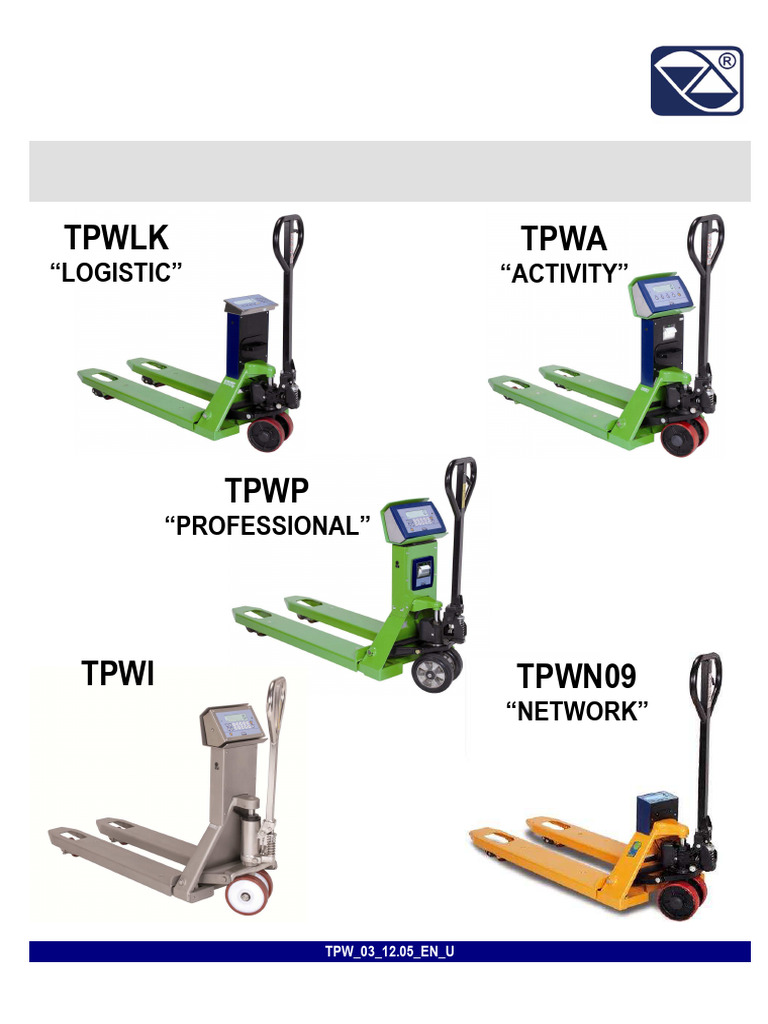 TPWLK Tpwa: User Manual Pallet Truck Scale | PDF