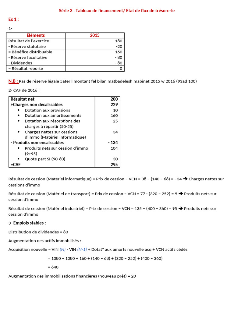 Série 3 Ex1 Diagfin | PDF