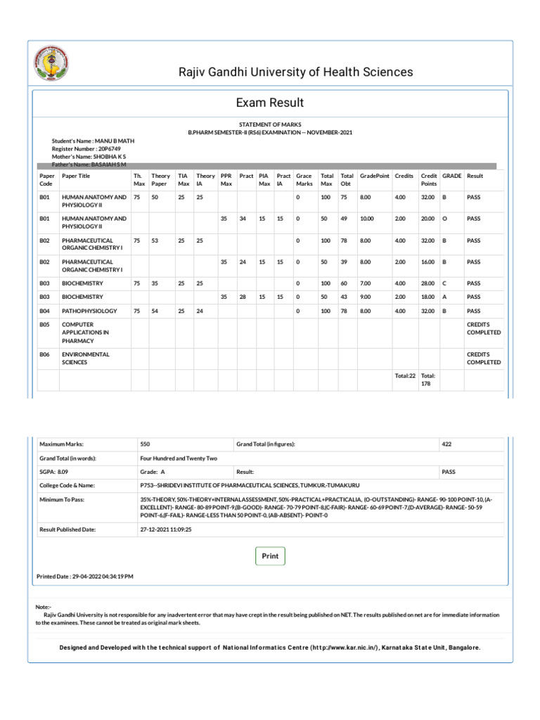 EMS Result | PDF
