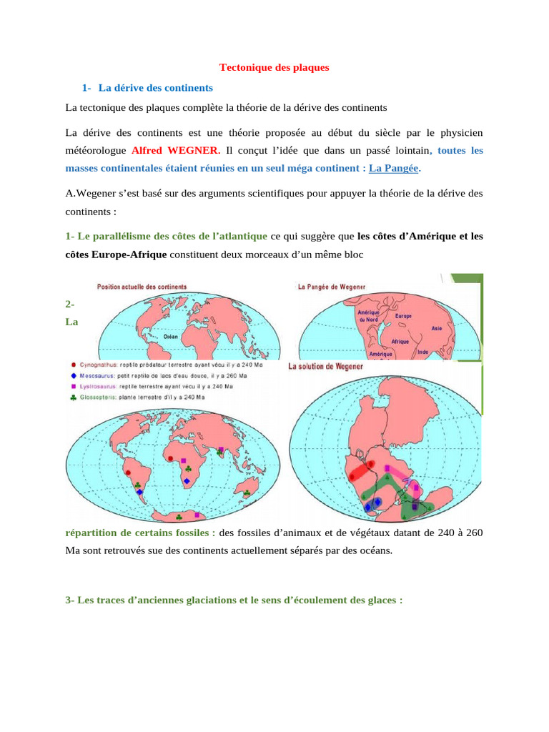 Chapitre 7tectonique Des Plaques | PDF