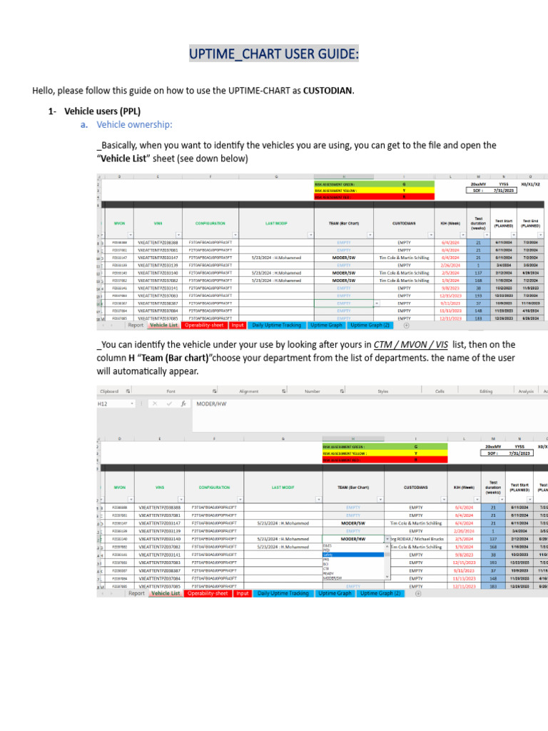 User Guide For UPTIME-CHART1 | PDF