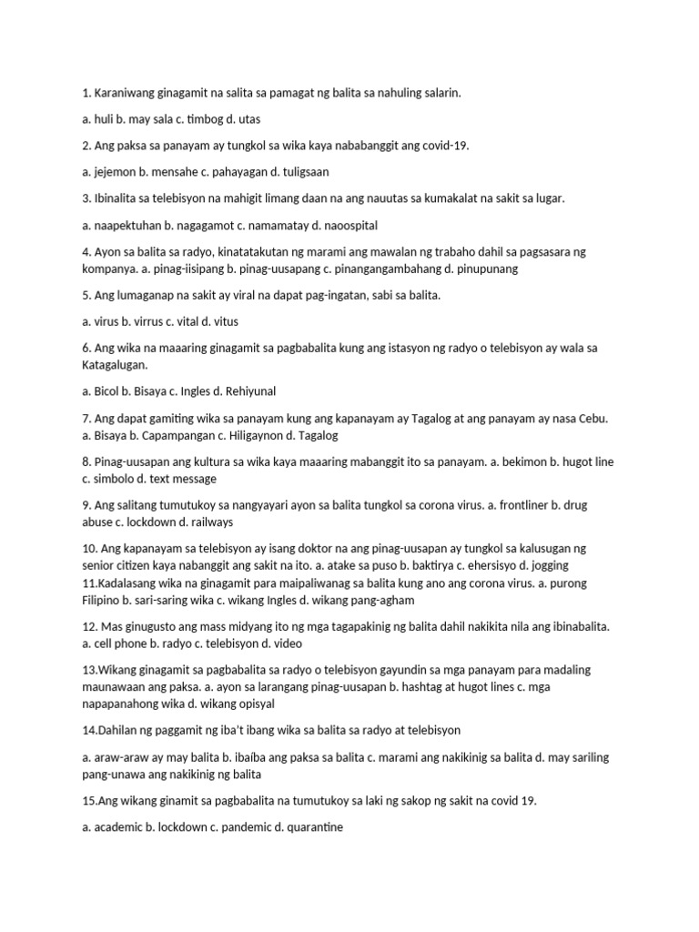 Quarter 2 Module 1 KOMPAN | PDF