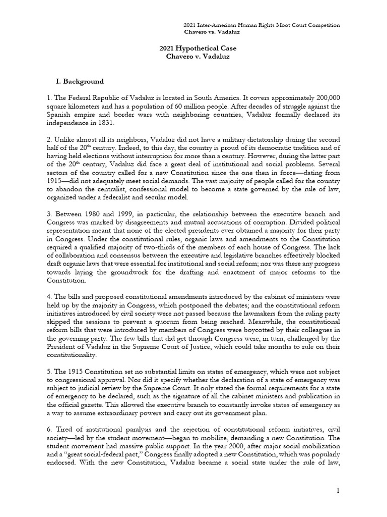 Hypothetical Case | PDF