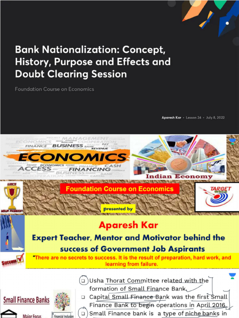 Bank Nationalization Concept History Purpose and Effects and Doubt ...