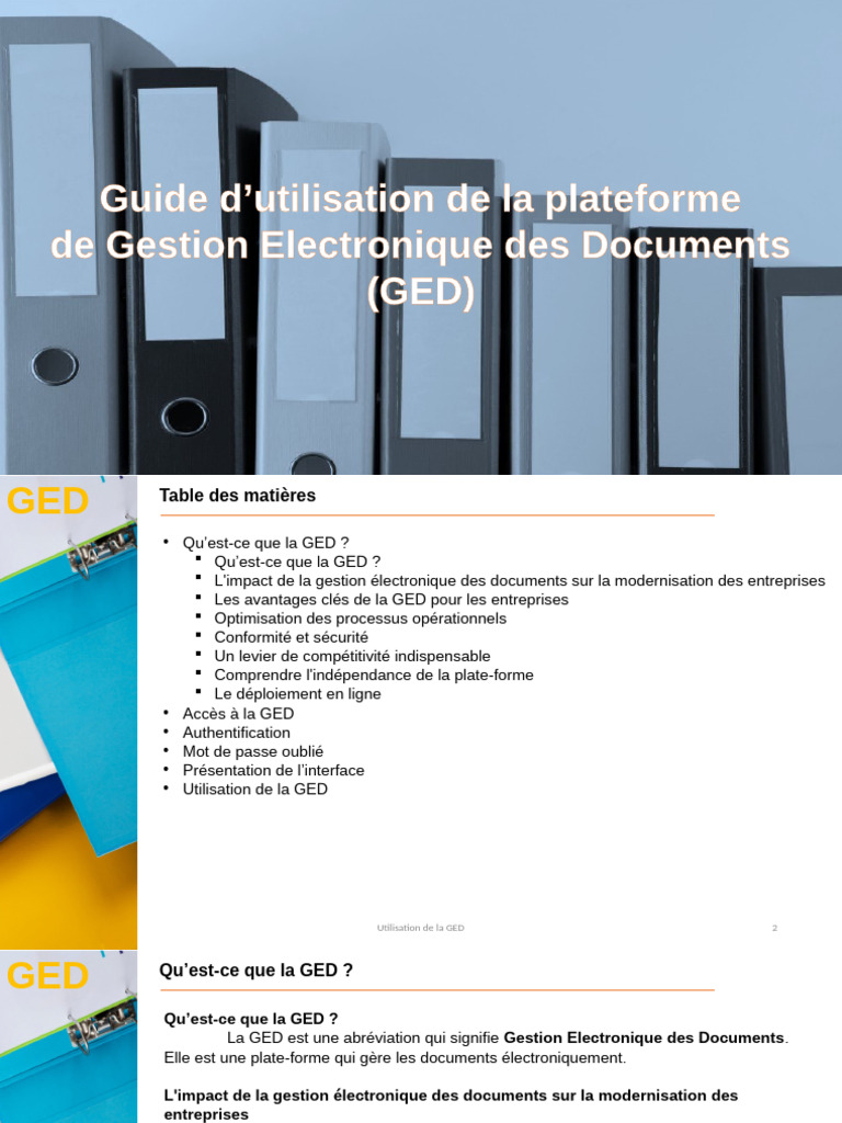 Guide utilisation GED | PDF