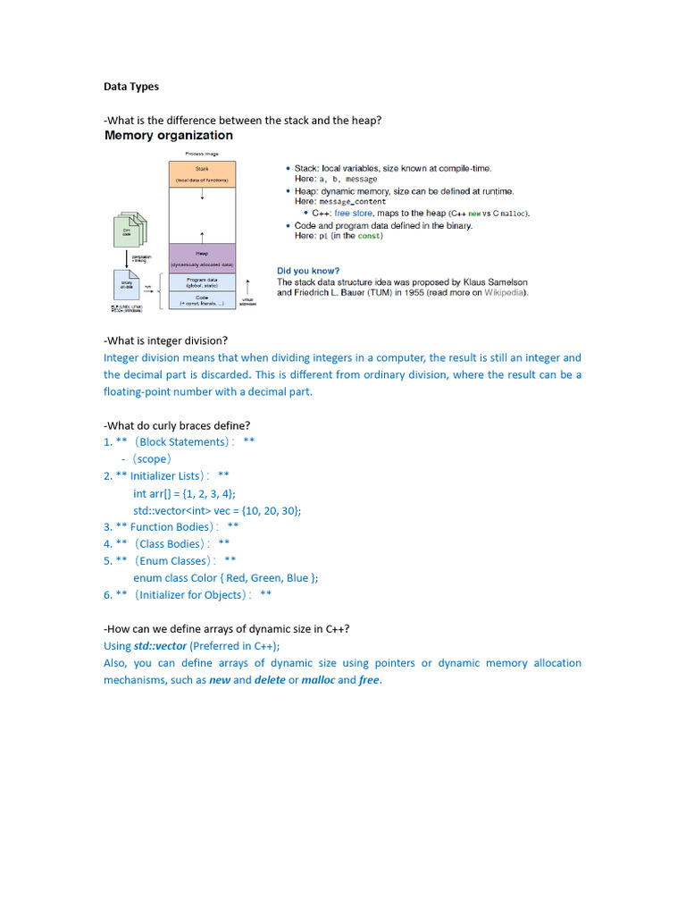 Tutorial Notes - Datatypes | PDF