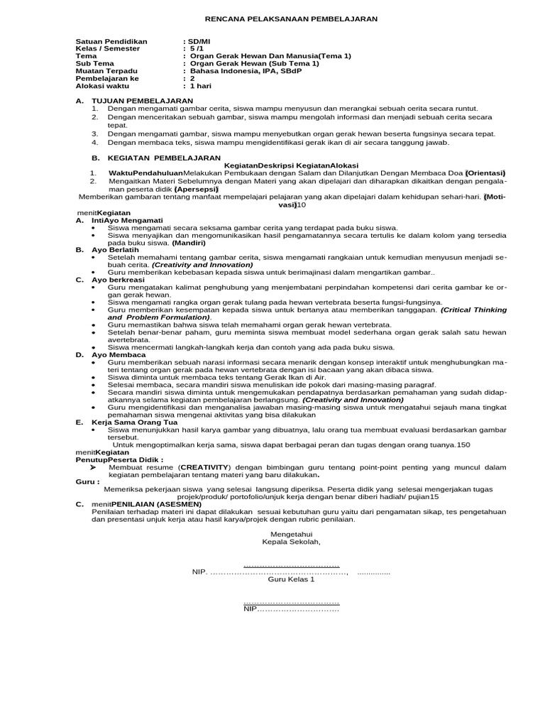 Pembelajaran 2 RPP | PDF