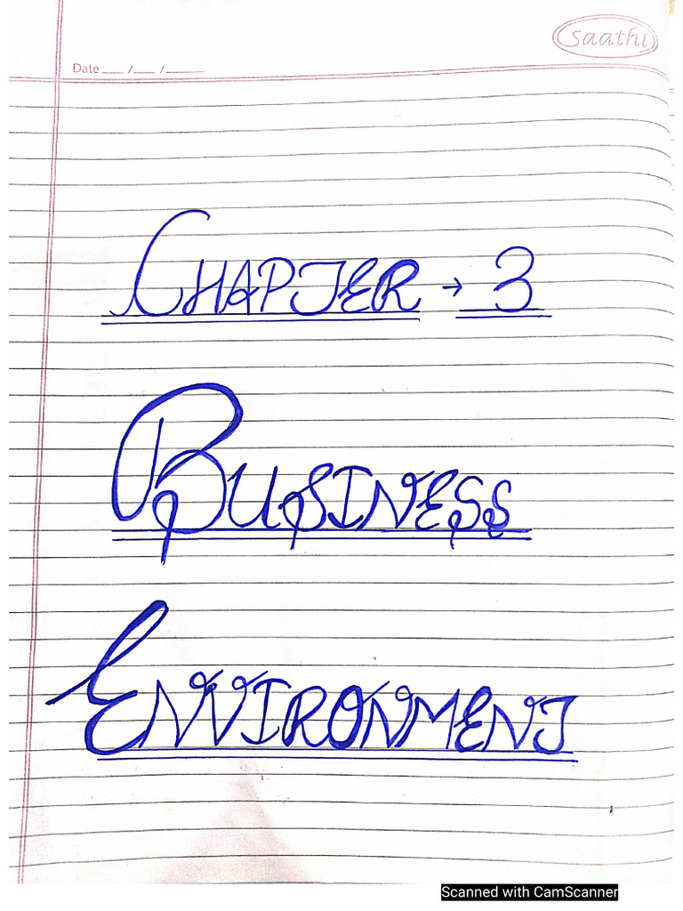 Chapter-3 Business Environment | PDF