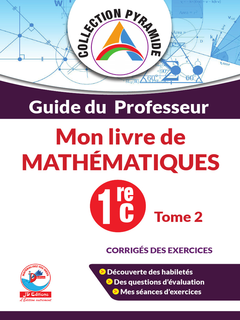 Corrigé Pyramide 1re C Tome 2 Bon | PDF