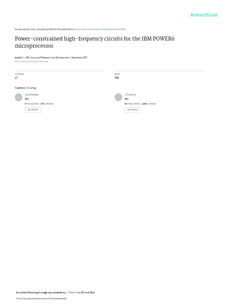 Power-Constrained High-Frequency Circuits For The | PDF