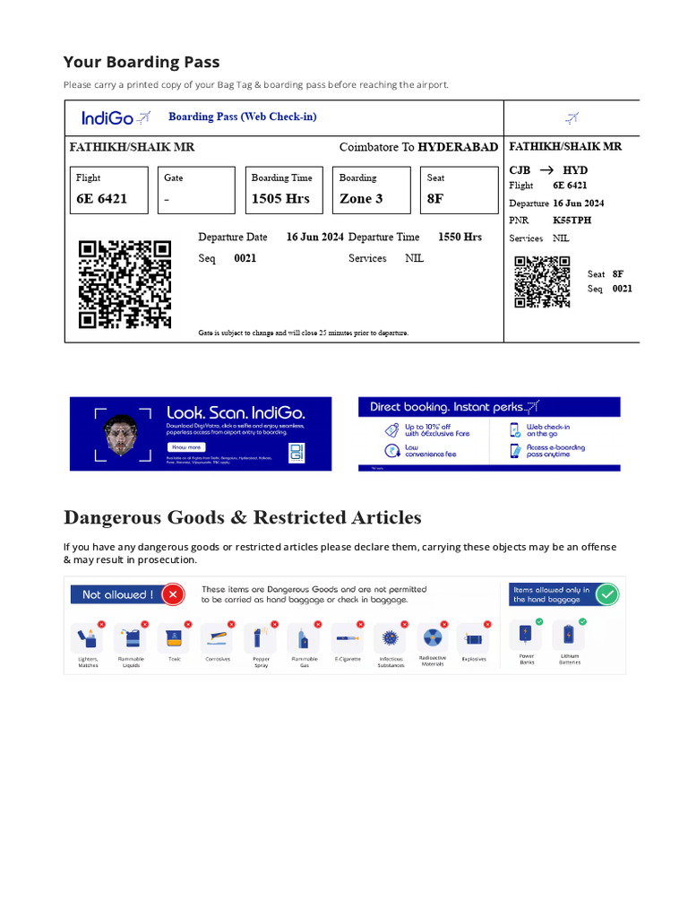 Boarding Pass | PDF