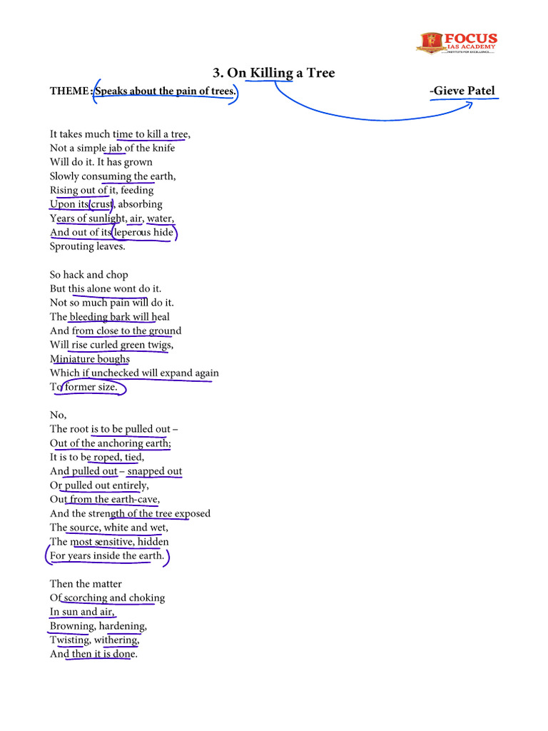 On Killing A Tree | PDF