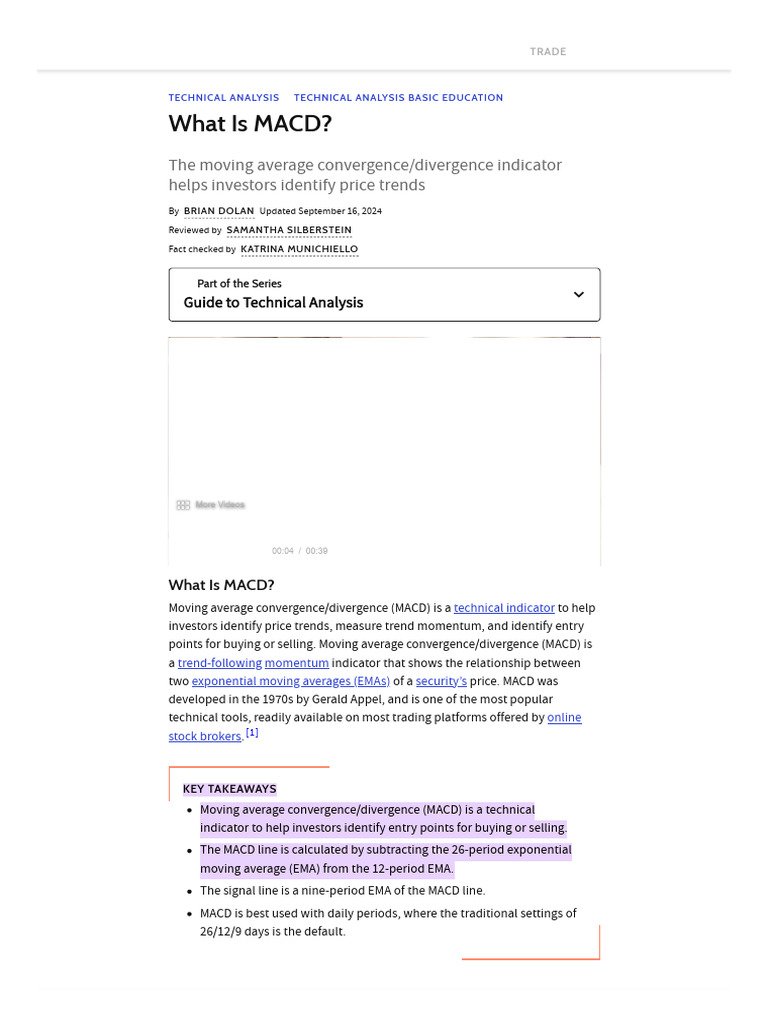 What Is MACD_ | PDF