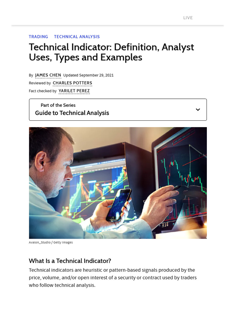 Technical Indicator_ Definition, Analyst Uses, Types and Examples | PDF