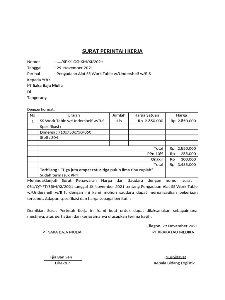 SPK saka baja nov 2021 | PDF