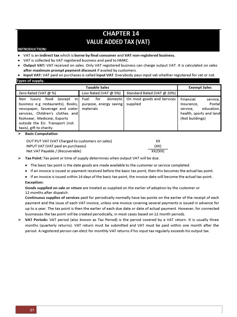 Value Added Tax (Vat) | PDF