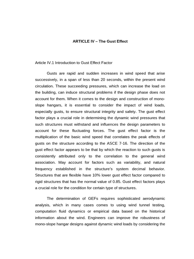 The Gust Effect | PDF