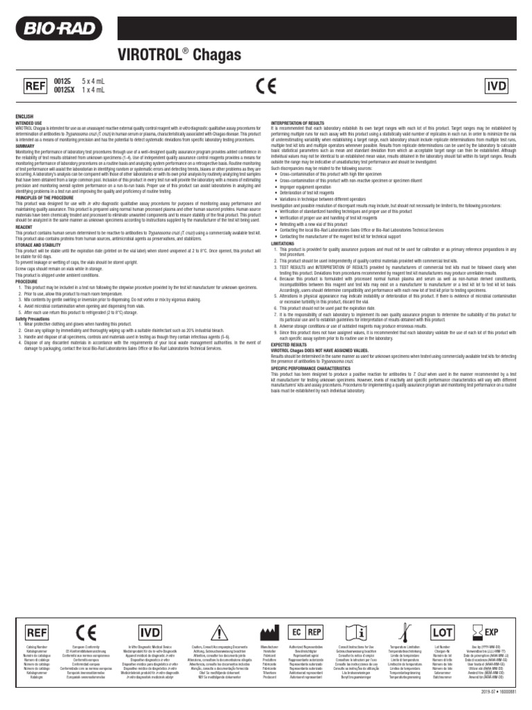 Virotrol Chagas | PDF