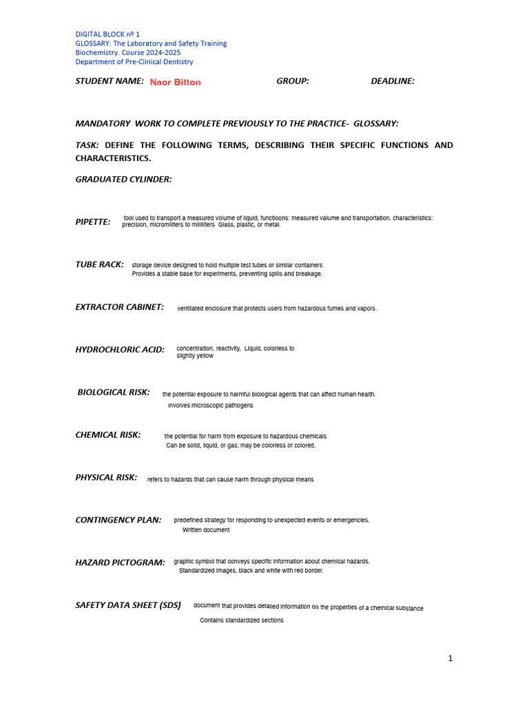 GLOSSARY OF DIGITAL BLOCK Nº 1 | PDF