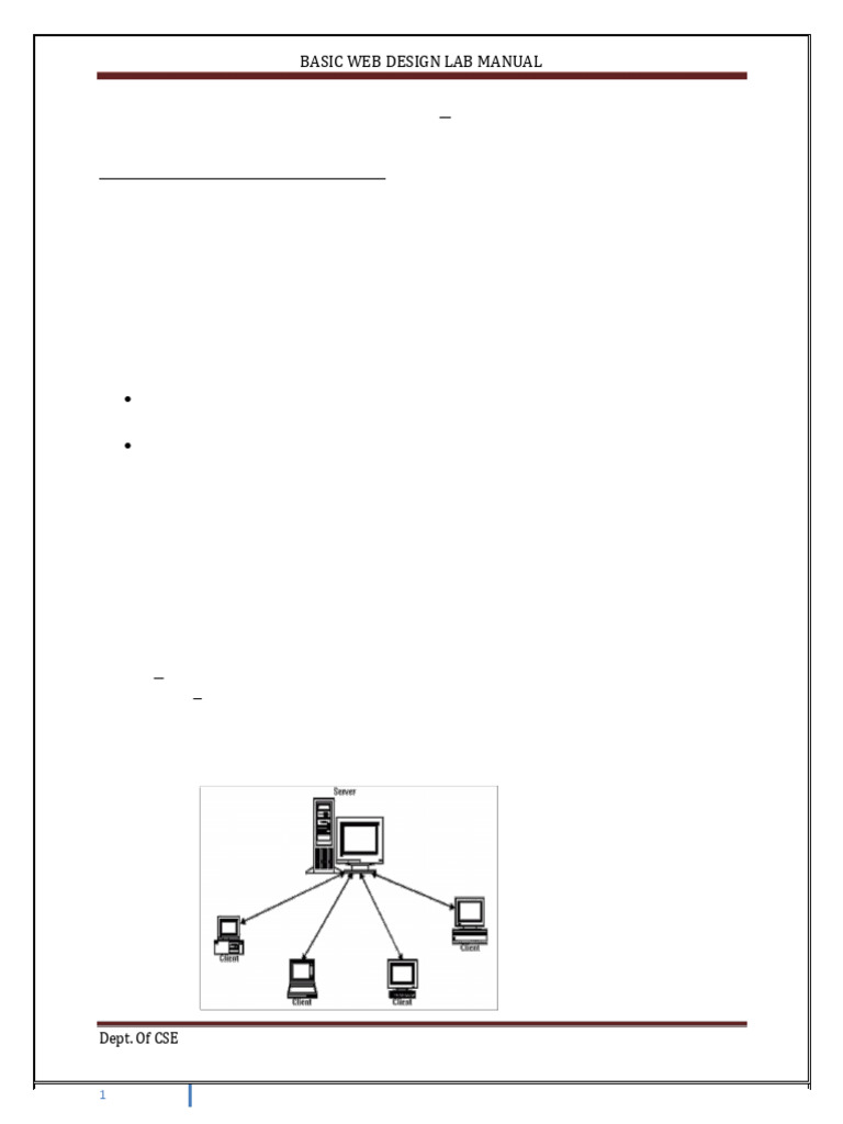 BASIC_WEB_DESIGN_LAB_MANUAL-1 | PDF BASIC_WEB_DESIGN_LAB_MANUAL-1 | PDF