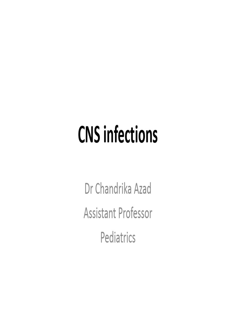 CNS Infections 2 | PDF