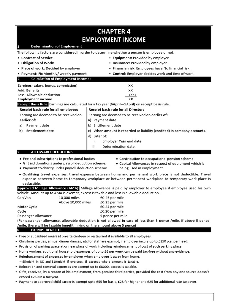 Employment Income | PDF