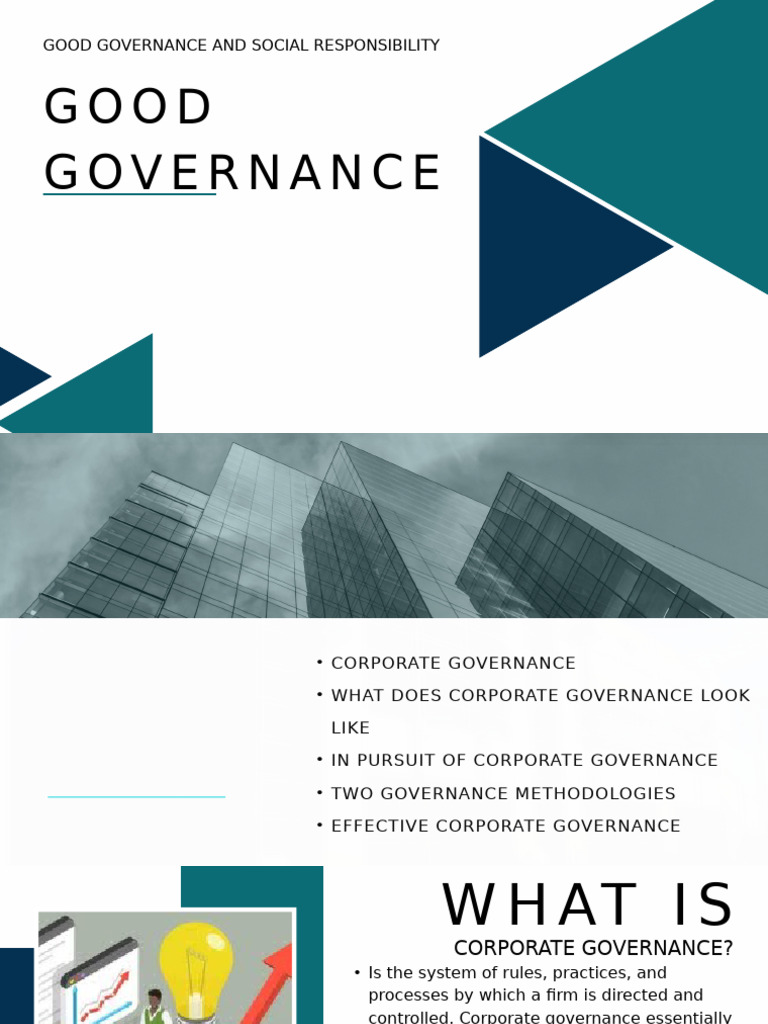 Good Governance Powerpoint Presentation | PDF | Corporate Governance ...