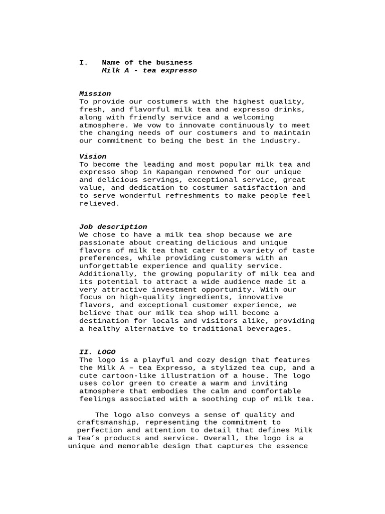 Name of The Business ENTREP | PDF