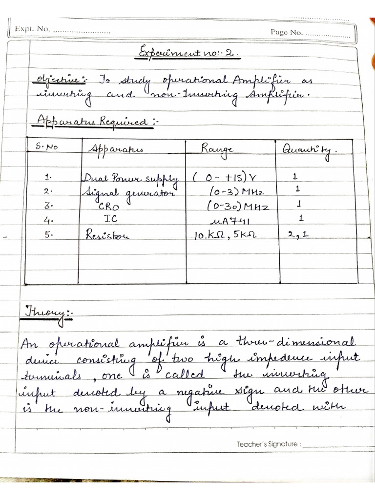 Experiment No -2 ( Electronics) | PDF
