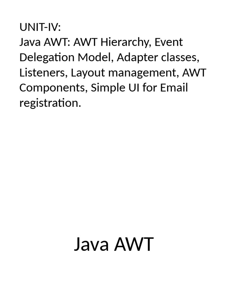 AWT | PDF