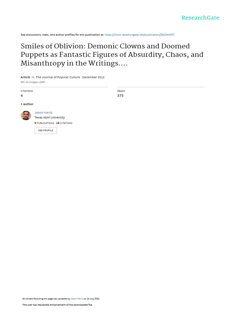 Smiles of Oblivion | PDF