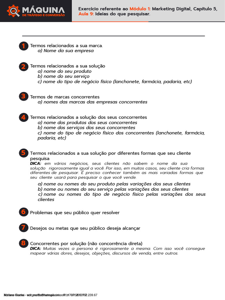 Mod1 Cap5 Aula9 Ideias Do Que Pesquisar | PDF