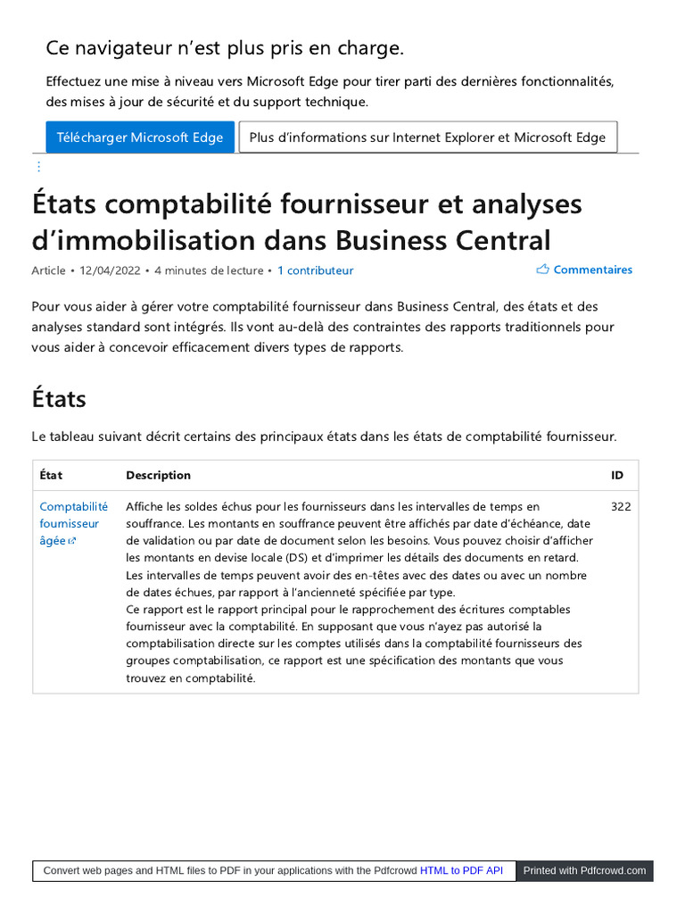 Learn Microsoft Com FR Be Dynamics365 Business Central Payab | PDF