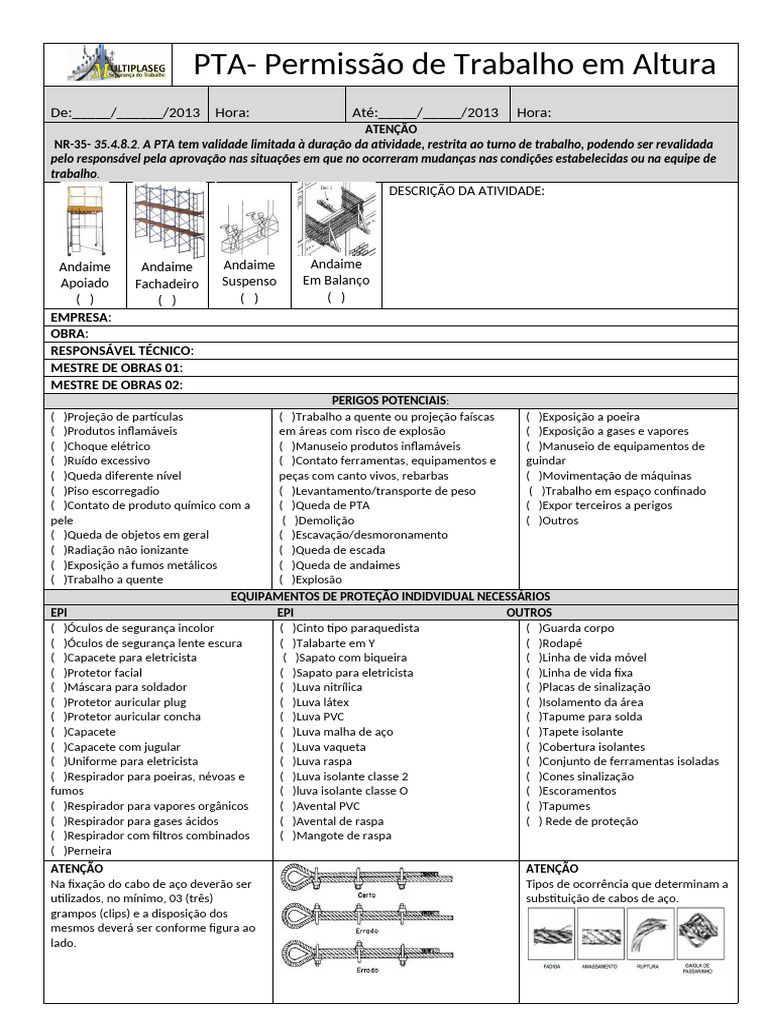 6. PTA Andaime | PDF