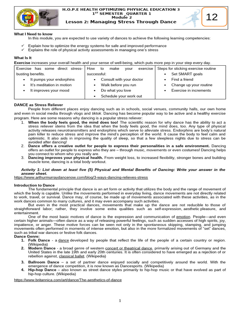 Hope 3 Q1 - Module 2 | PDF