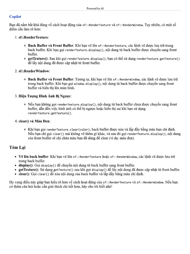 Font and Back Buffer | PDF