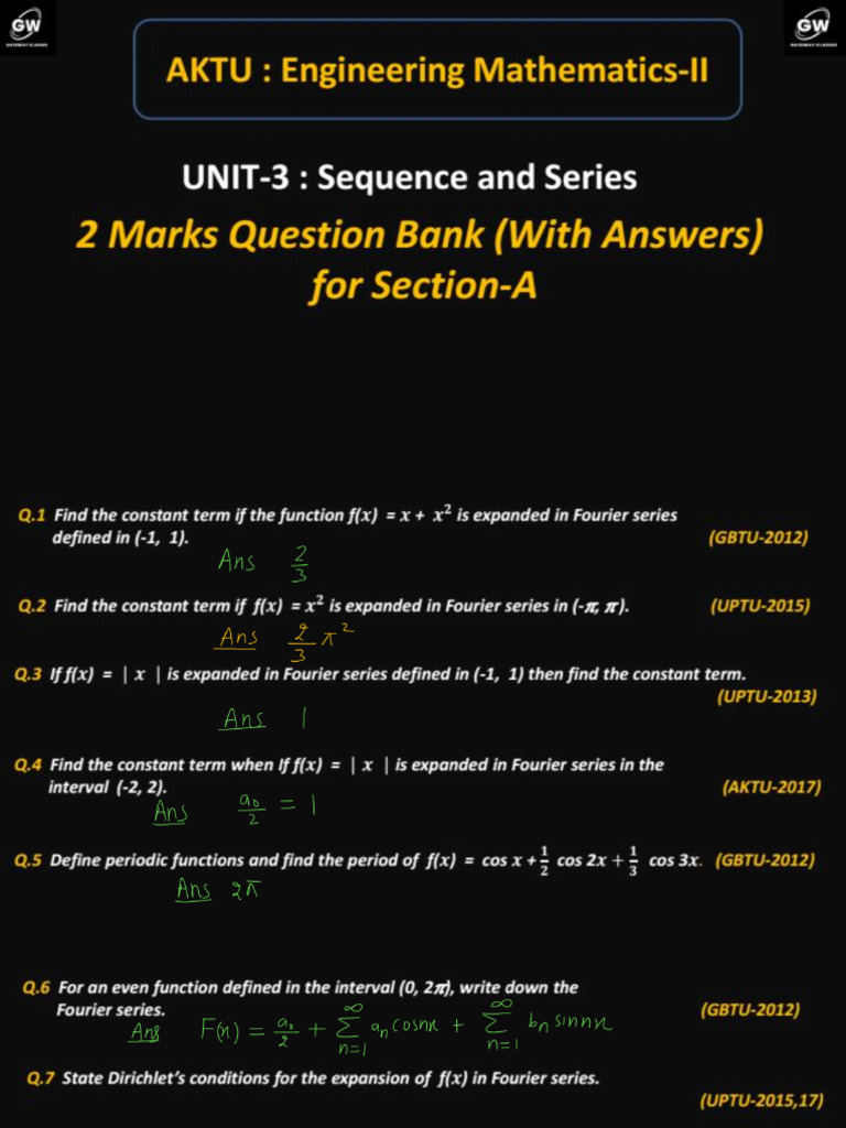 2 Marks Question M-2 UNIT-3 With Answers (2) | PDF