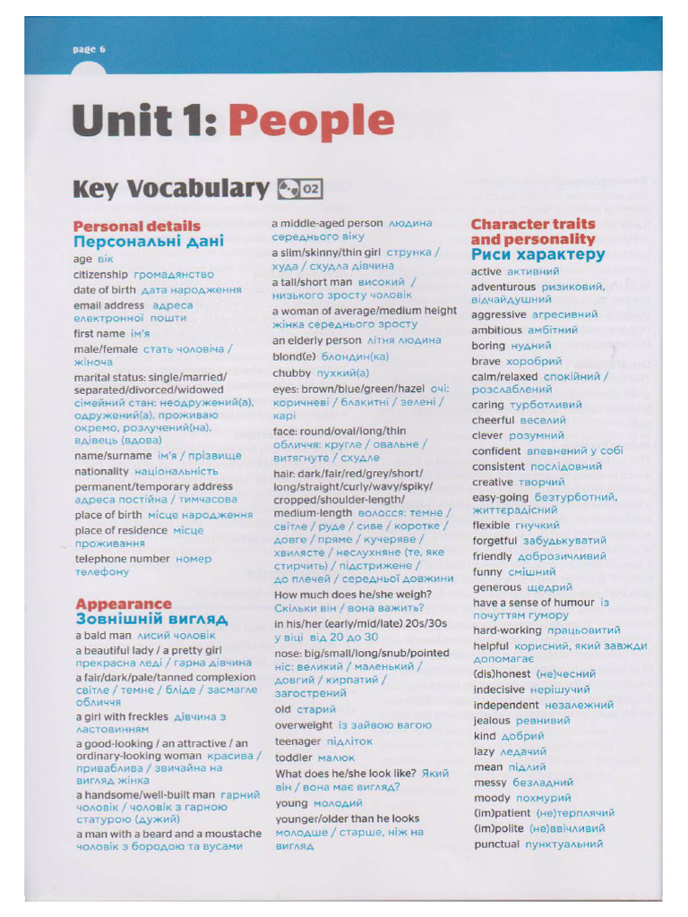 ZNO Leader B1 Student's Book Unit 1 | PDF