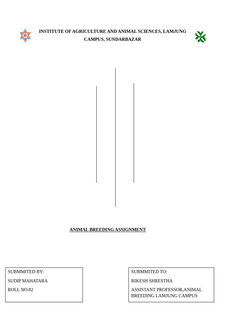 Animal Breeding Roll No.82 | PDF